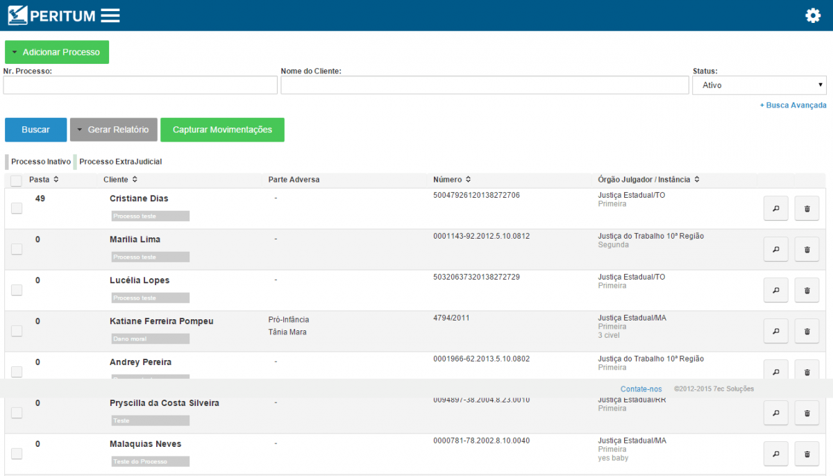 Peritum | Você no controle do Processo
